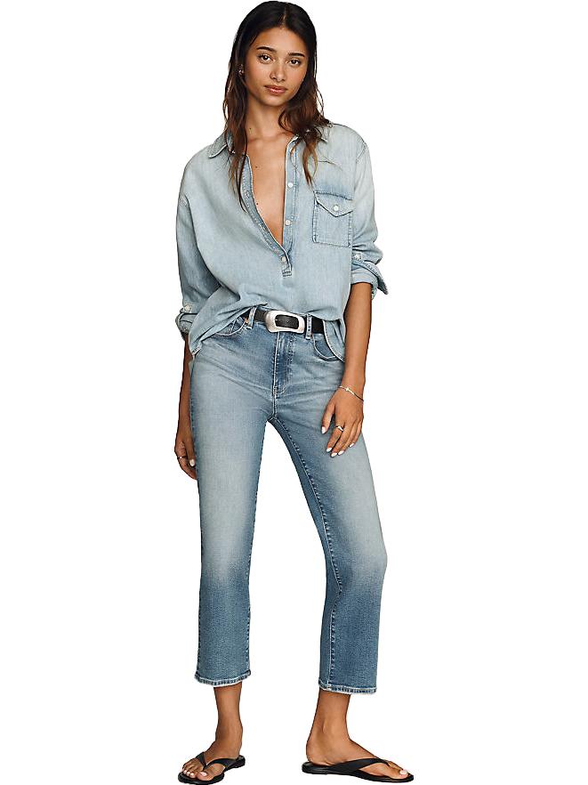 AG AG Jeans Brinley Crop High-Rise Straight Jeans